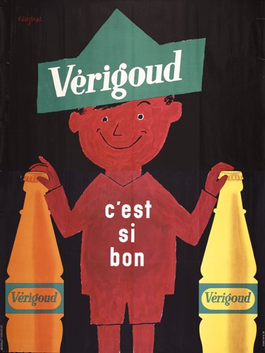 34: Original SAVIGNAC Poster 1950s VERIGOUD