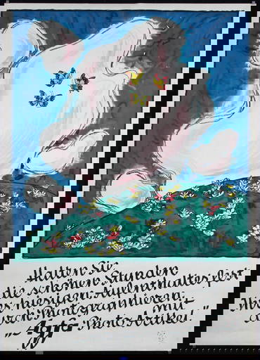 Original 1920s German Agfa Photography Poster