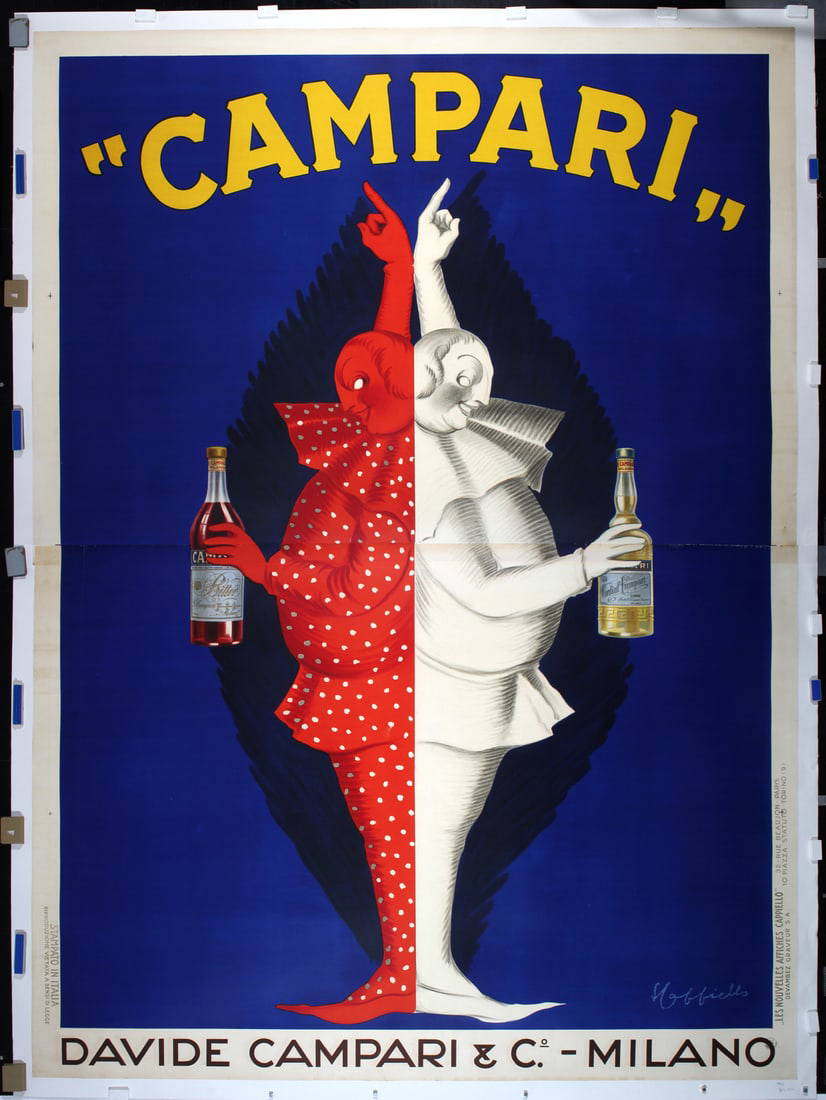 Rare Original 1921 Campari Leonetto Cappiello 2-sheet Poster Auction