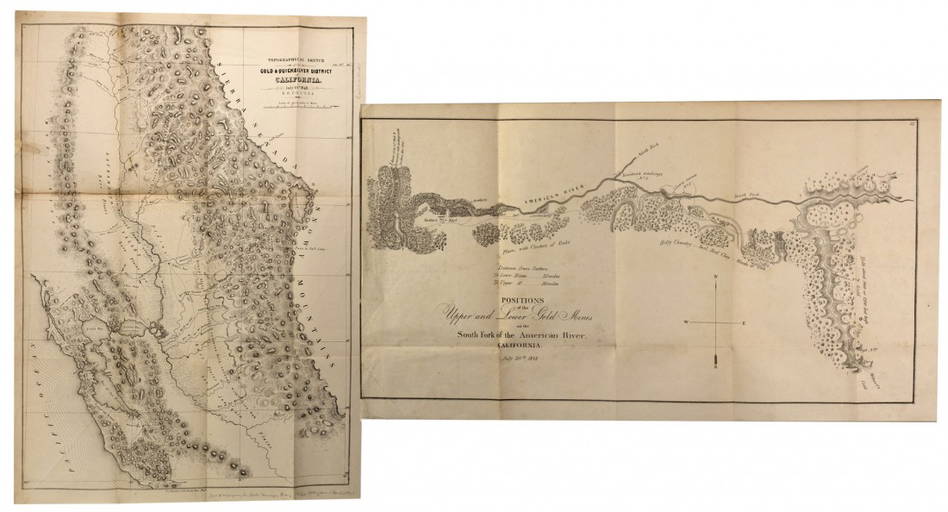 Gold Rush Discovery Maps ~ 1848 Government Report