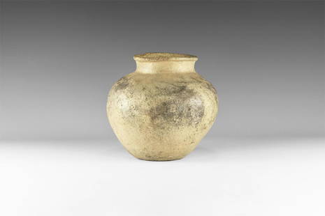 Large Roman Storage Vessel With Face