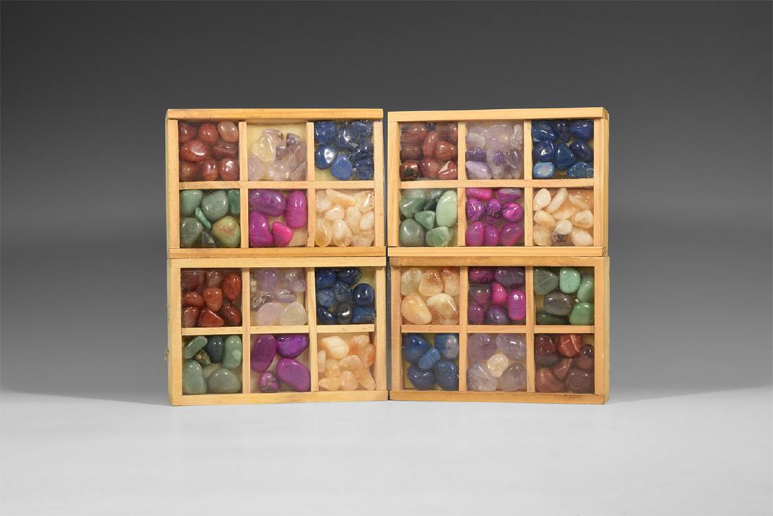 Boxed Mineral Specimen Group.