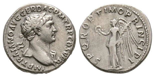 Imperial Coins Trajan Mars Denarius