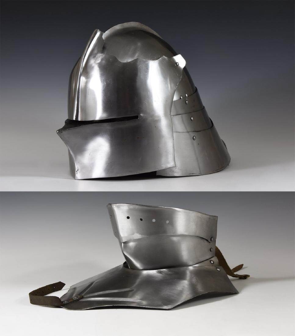 Medieval Replica Sallet and Bevor