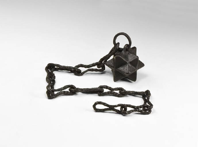 Medieval Massive Flail With Chain