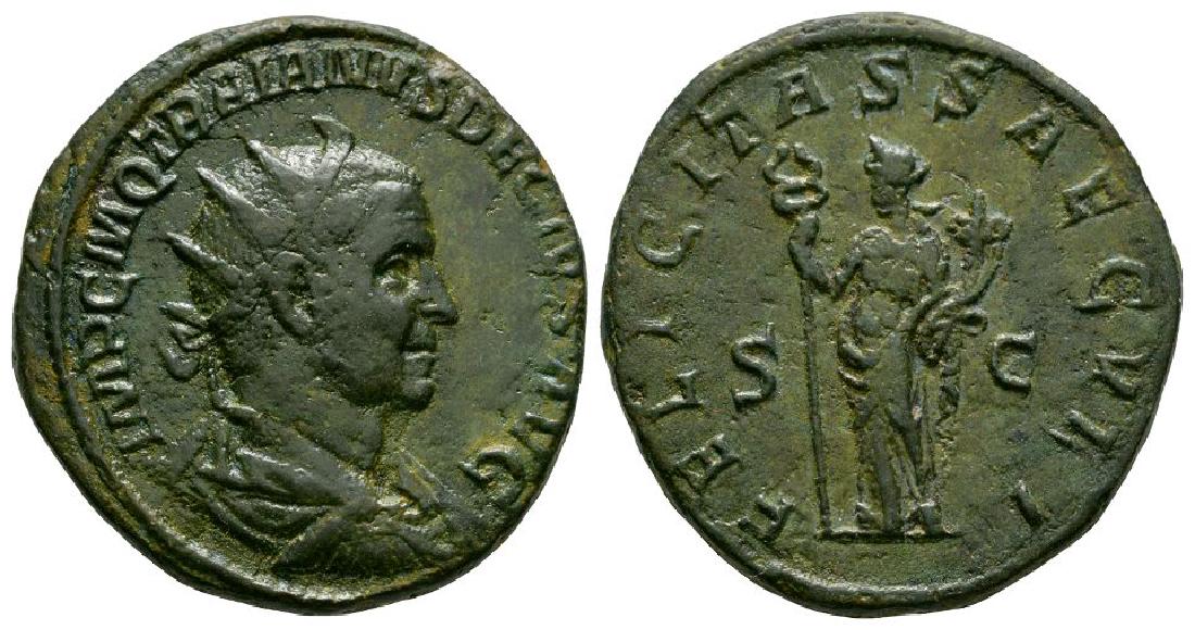 Trajan Decius - Double Sestertius - Nov 22, 2017 | TimeLine Auctions ...
