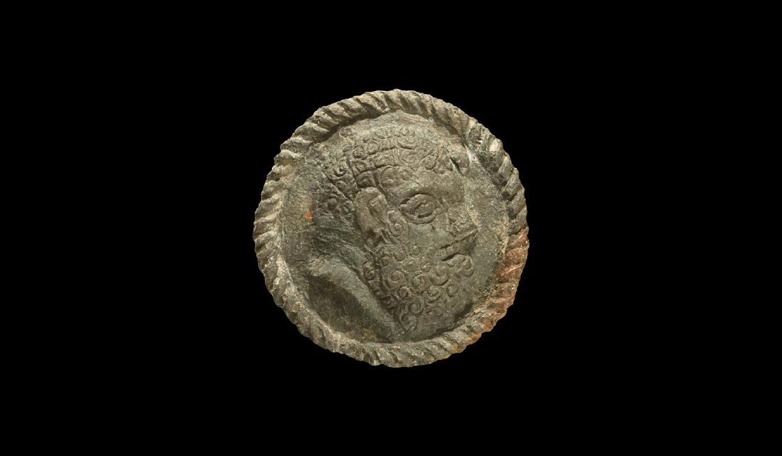 Roman Mount with Profile Bust of Hercules