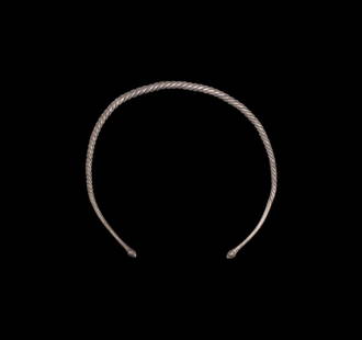 Iron Age Thracian Silver Neck Torc