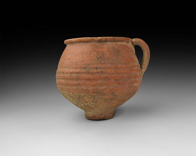 Ribbed Redware Cup