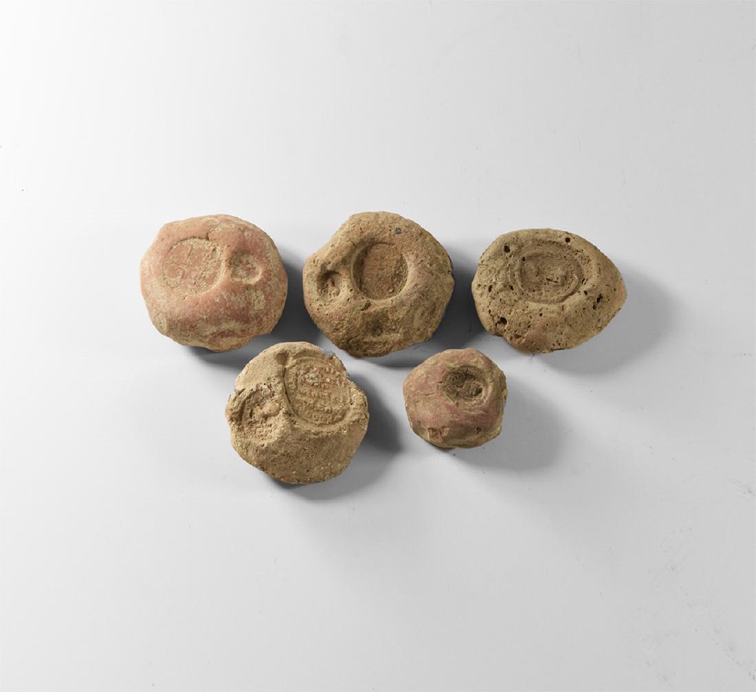Sassanian Clay Bullae Group