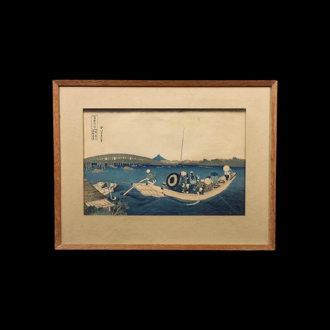 Hokusai '36 Views of Mount Fuji' Woodblock Print