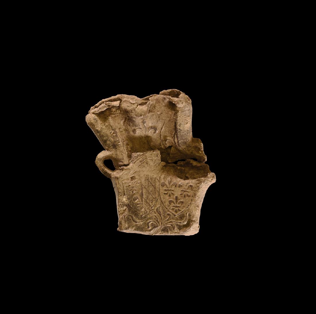 Heraldic Pilgrim's Holy Water Ampulla