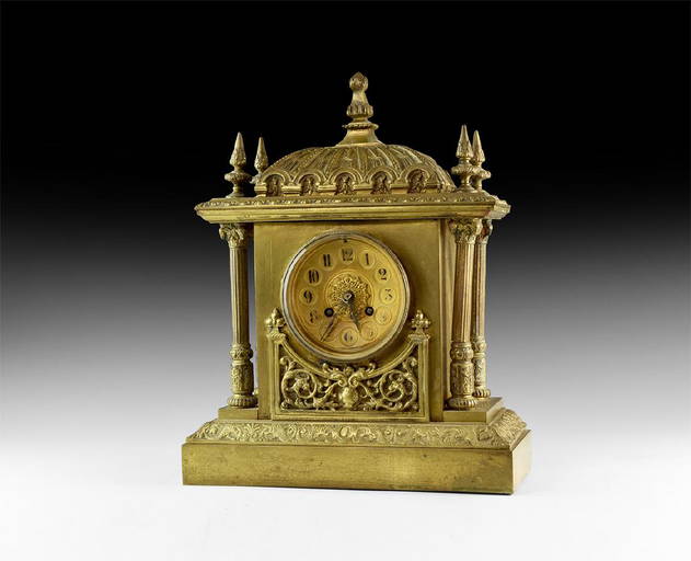 Vintage Brass Mantle Clock