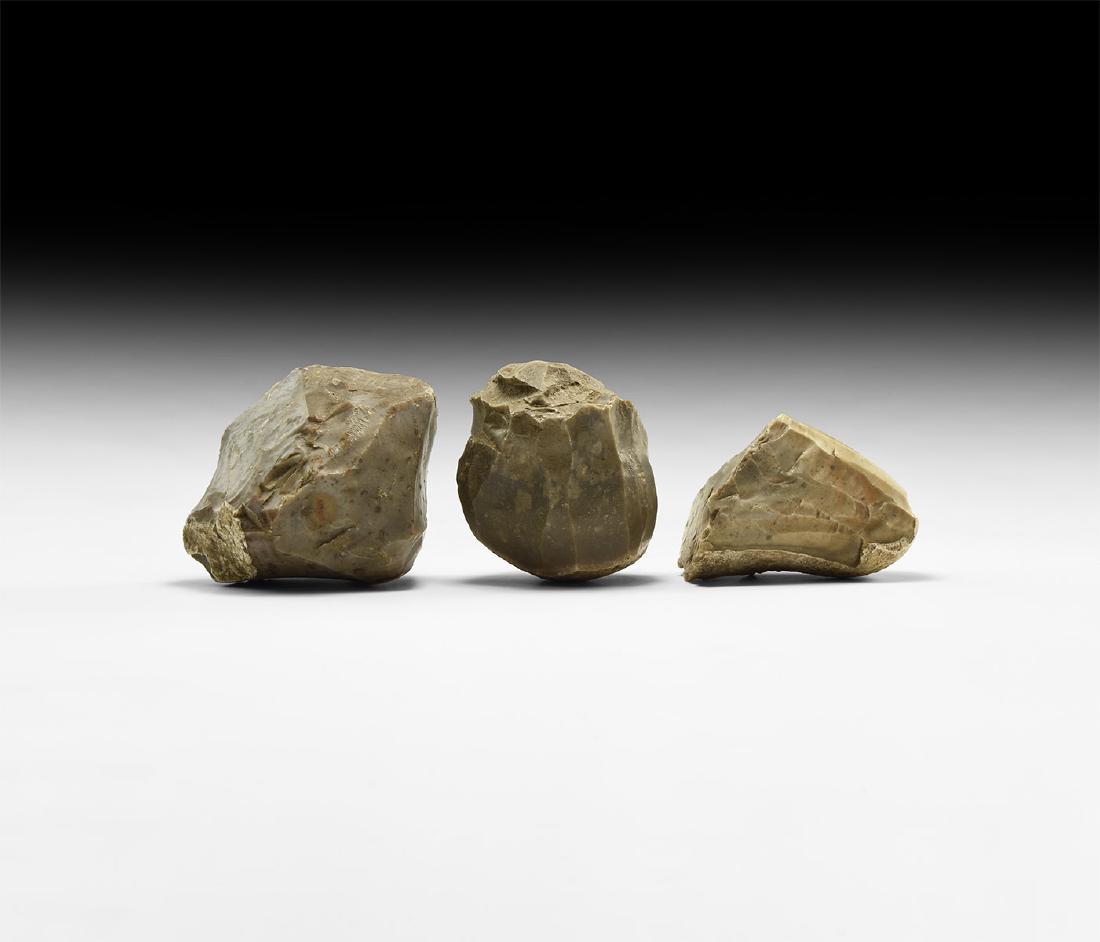 Stone Age Neolithic Flint Core Group