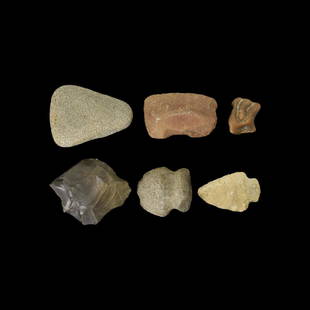 Stone Age Spearhead And Other Artefact Collection