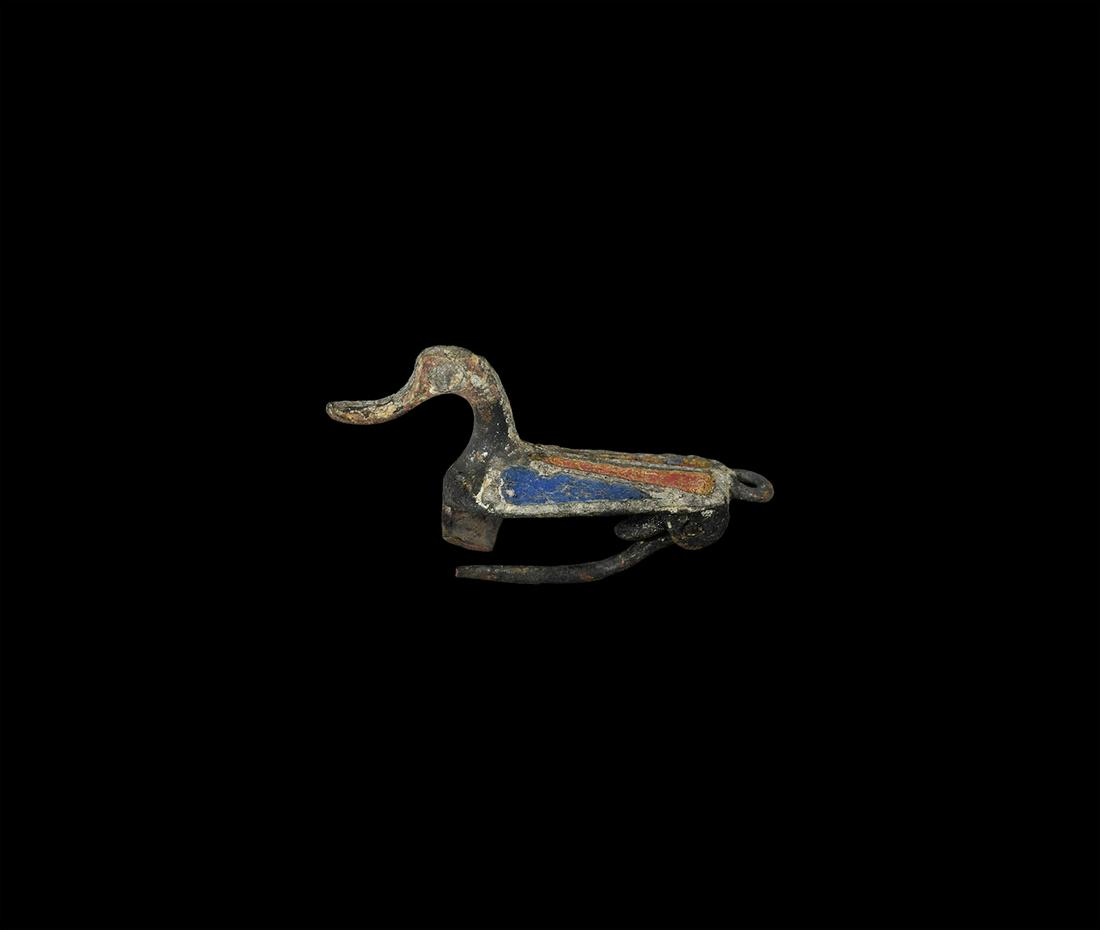 Roman British Enamelled Duck Brooch