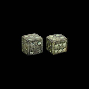 Roman Bone Dice Pair