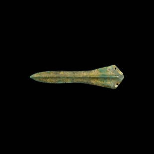 Bronze Age Dagger With Midrib
