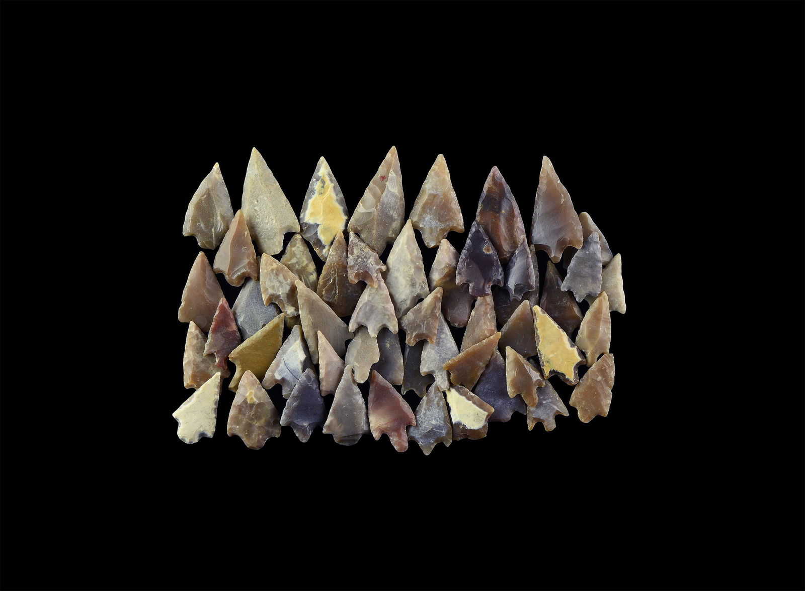 Stone Age Barbed And Tanged Arrowheads