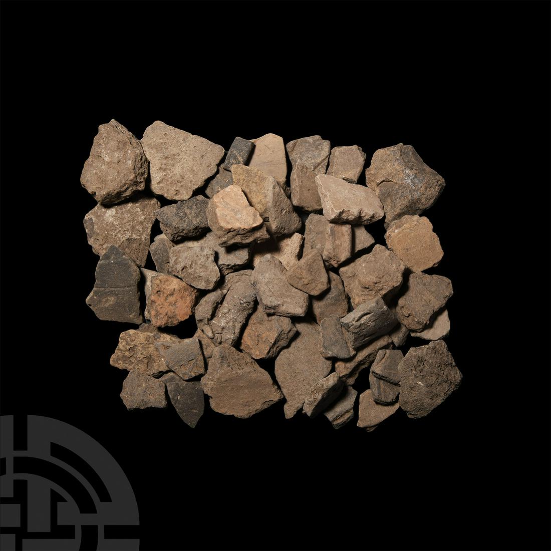 Stone Age Early Neolithic Linear Pottery Shard Collection