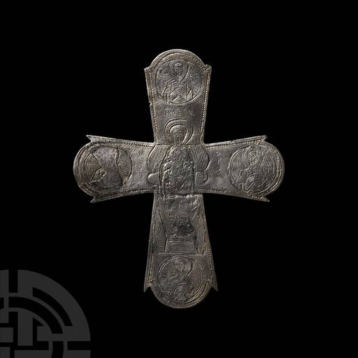 Byzantine Constantinople Silver Votive Cross