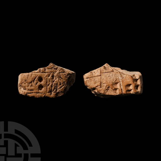 Western Asiatic Proto-Cuneiform Tablet Fragment (#0993) on Sep 07, 2022 ...