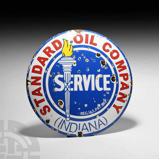 Vintage Standard Oil Company (Indiana) Service Enamelled Sign (#1797 ...