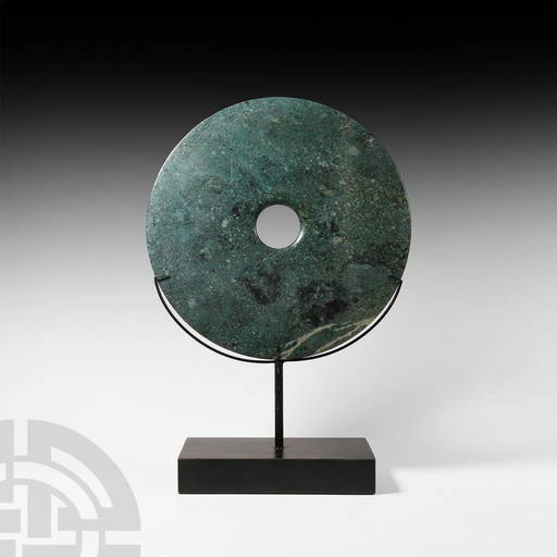 Chinese Green Stone Bi Disc (#1137) on Dec 01, 2022 | TimeLine Auctions ...