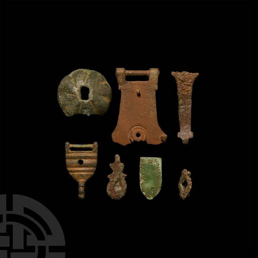 Medieval Dagger Pommel And Other Artefact Collection
