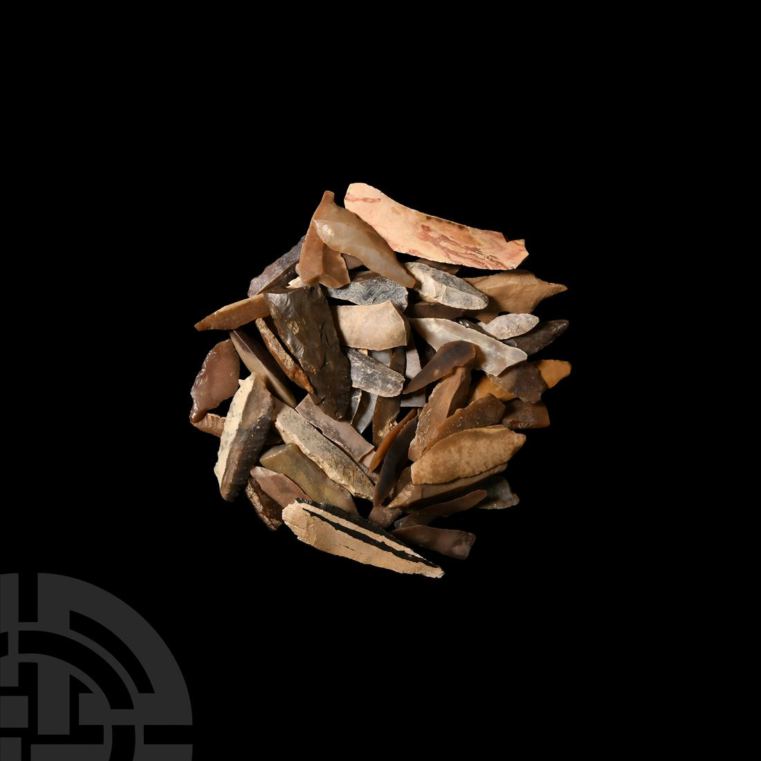 Stone Age Knapped Flint Knife Blade Collection