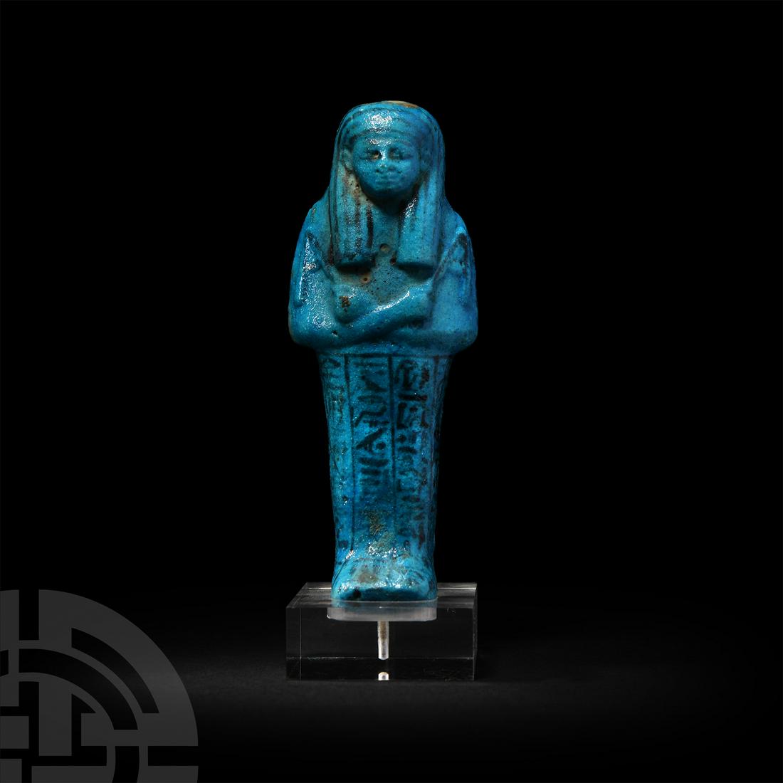 Egyptian Blue Faience Shabti Of Nesitanebisheru