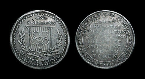 Leicester Silver Token Shilling