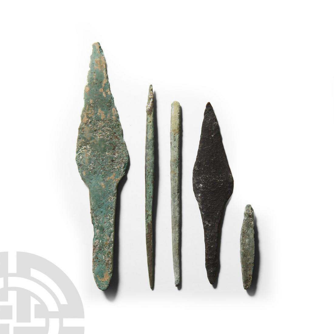 Bronze Age To Roman Bronze Artefact Group