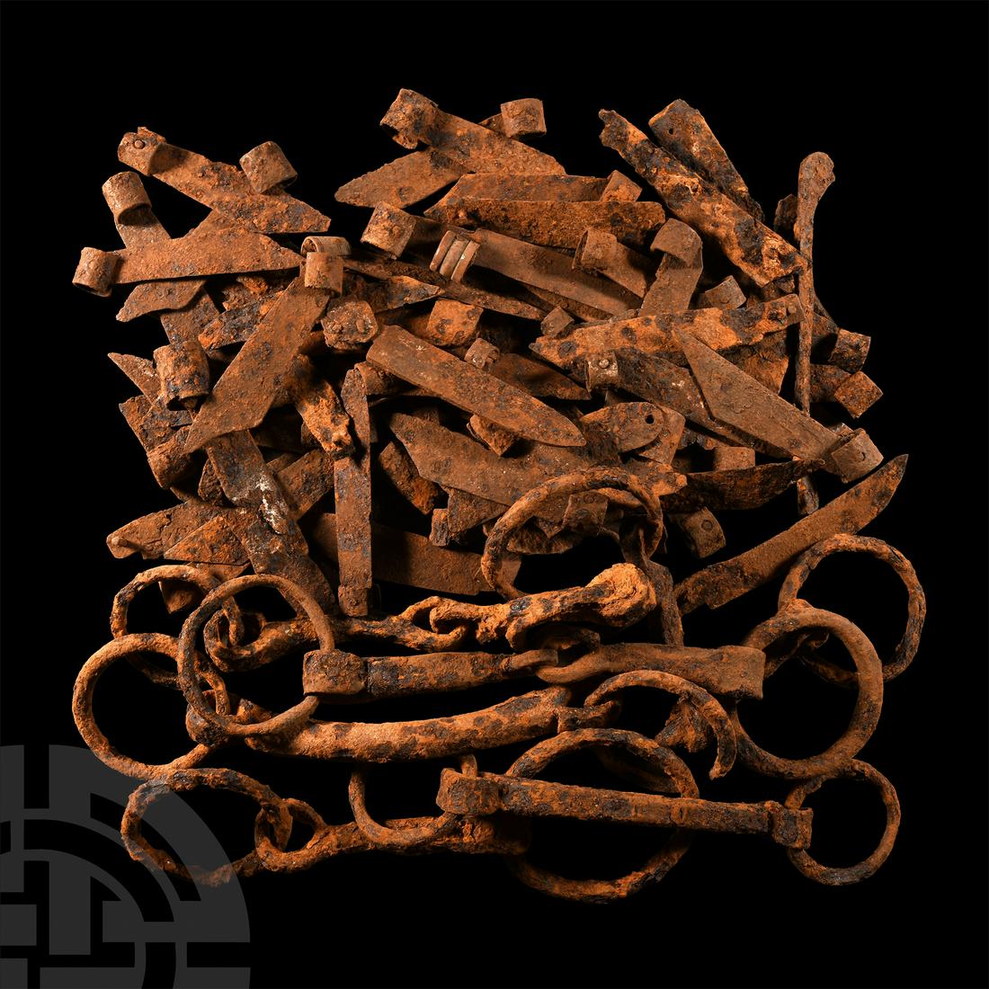 Medieval Iron Horse Bit Group Auction