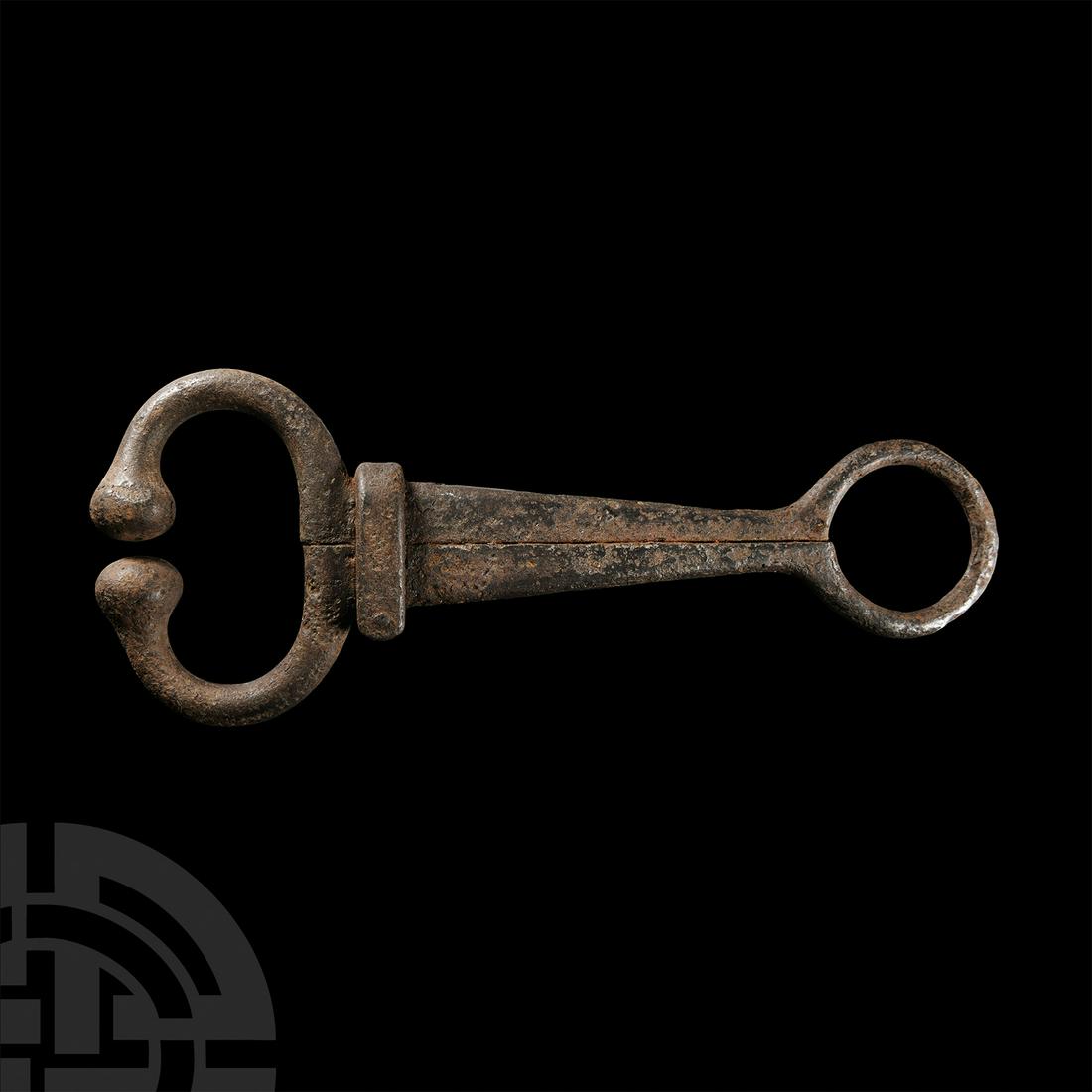 Post Medieval Iron Bull Nose Tether Auction