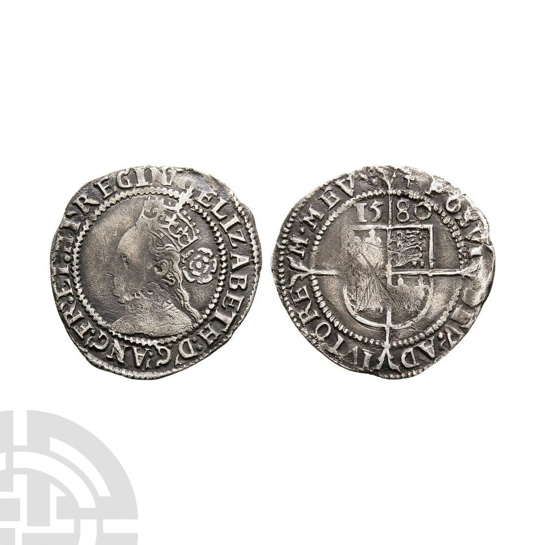 English Tudor Coins - Elizabeth I - 1580 - Threepence Auction