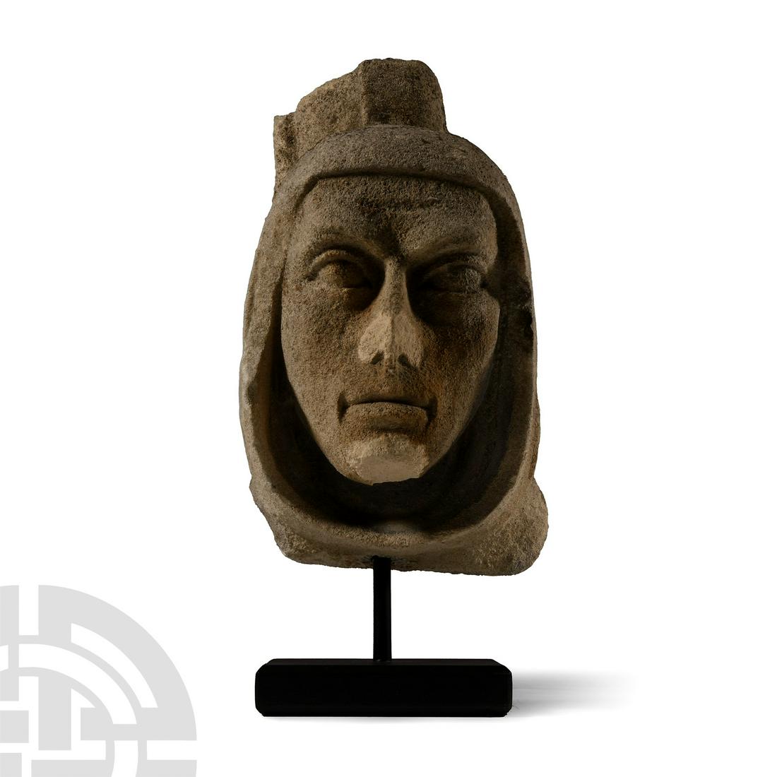 Medieval Limestone Corbel Head Auction