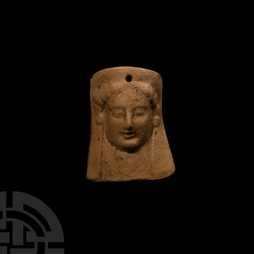 Greek Terracotta Protome Mask