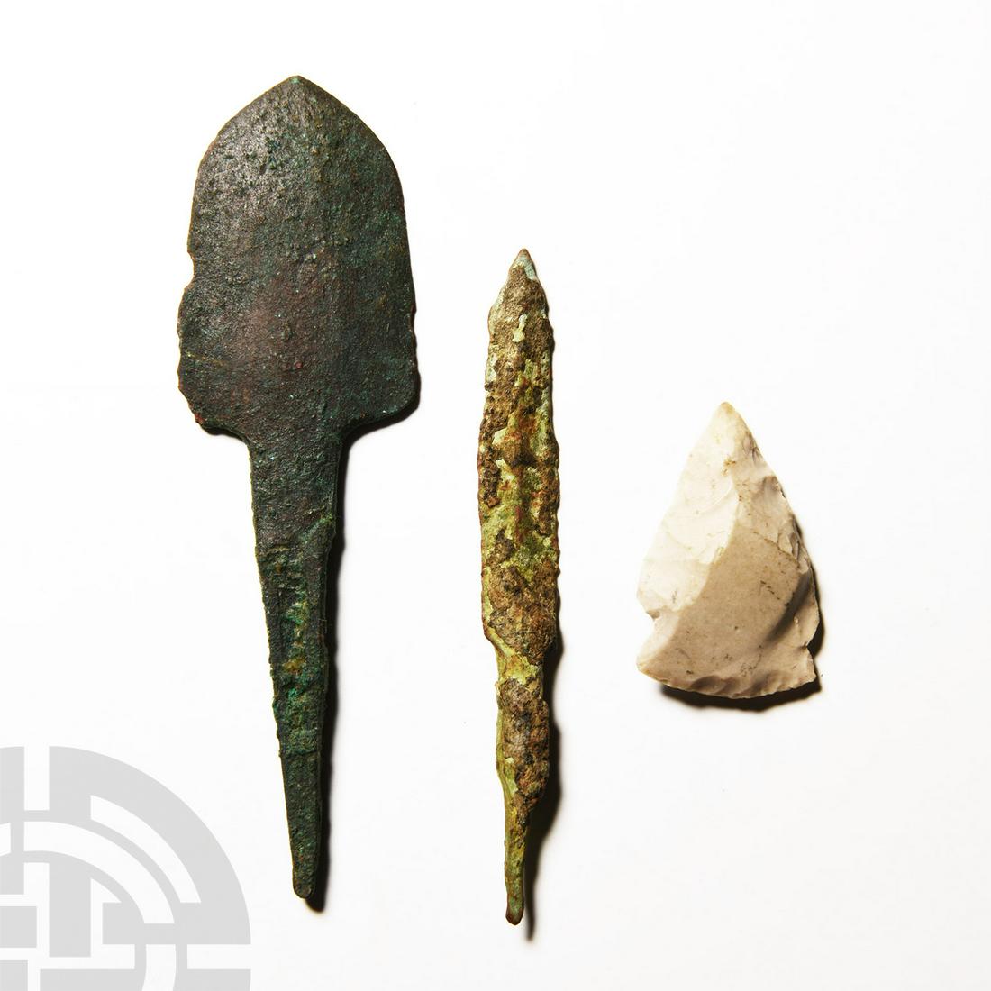 Bronze Age And Other Arrowhead Collection