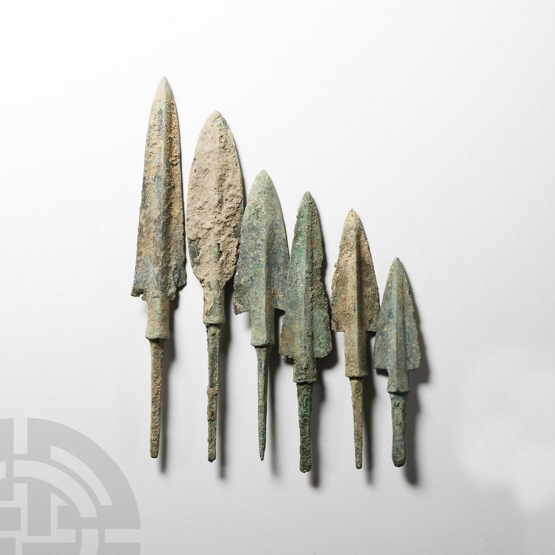 North Western Persian Bronze Arrowhead Group Auction