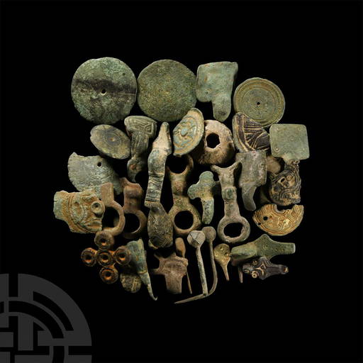 Anglo Saxon And Viking Bronze Artefact Group