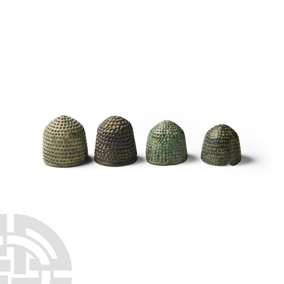 Medieval Bronze Beehive Thimble Collection Auction