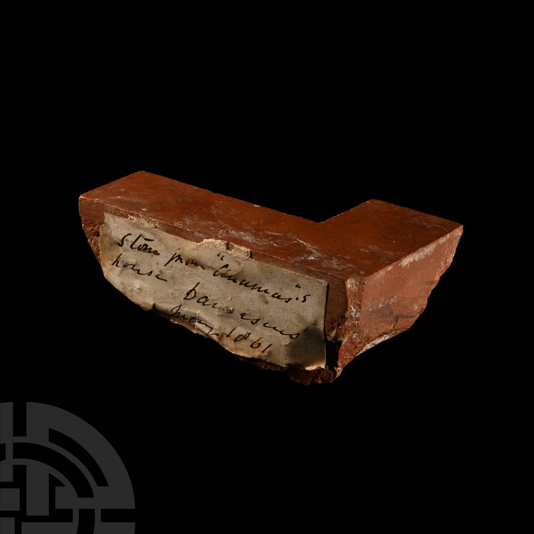 Byzantine Red Marble Fragment From The House Of Ananias In Damascus Auction