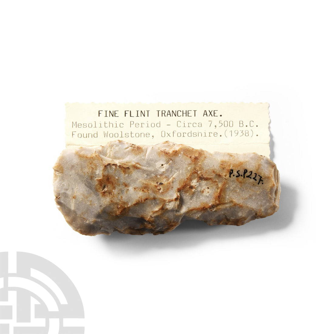 Stone Age Flint Tranchet Axe Auction