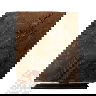 Egyptian Bronze Figure Of Osiris Wearing Plumed Atef Crown Auction