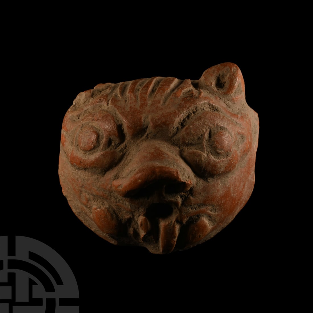 Chinese Terracotta Mythological Protome Mask Auction
