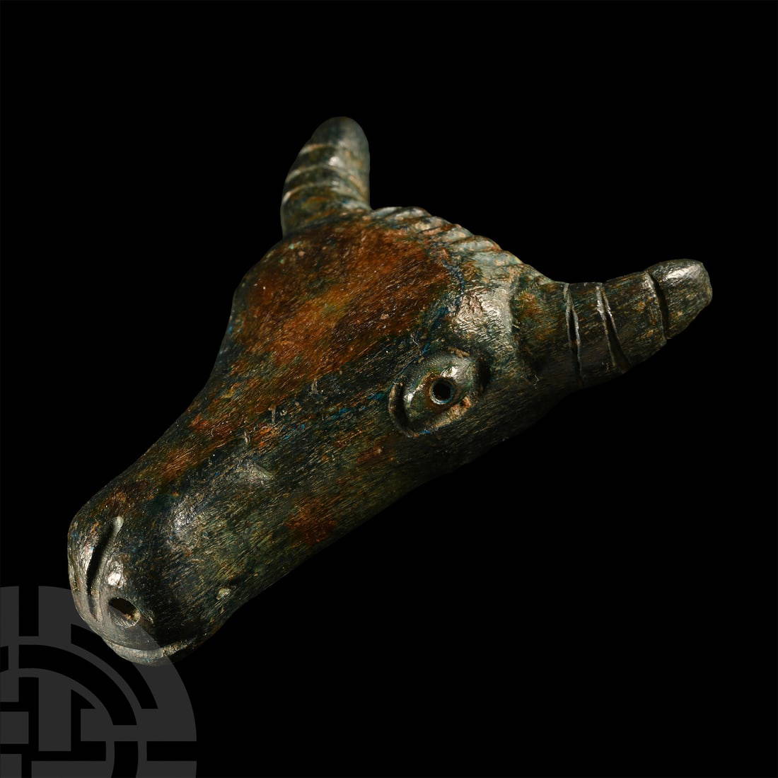 Iron Age Celtic Bronze Bull's Head Mount Auction