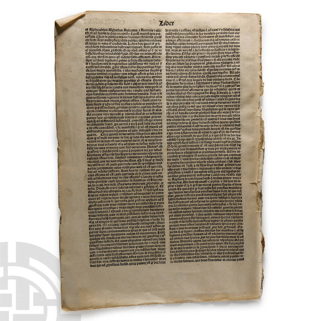 Medieval Printed Paper Bible Page By Johann Grüninger Auction