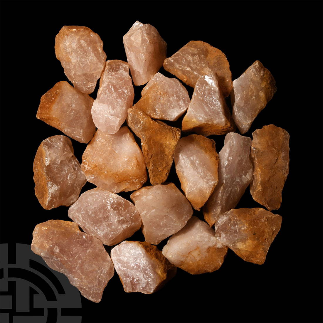 Natural History - Medium 'rusty' Rose Quartz Mineral Specimen Group [20 ...