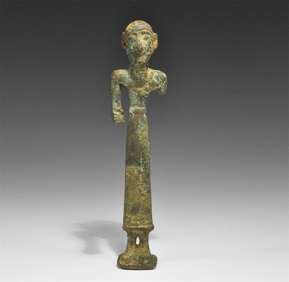 Near Eastern Elamite Bronze Bearded Deity Statue
